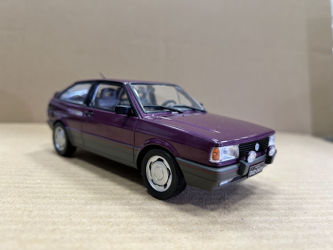 Miniatura carro Volkswagen Gol GTS 1992 Roxo 1/24 - AutoMOTIVO Store