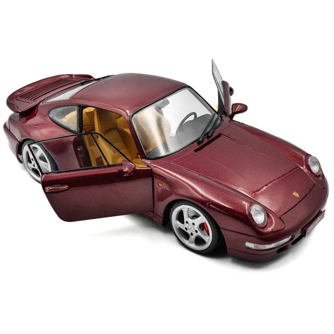 Miniatura carro Porsche 911 (993) Turbo vinho 1/18 solido - AutoMOTIVO ...