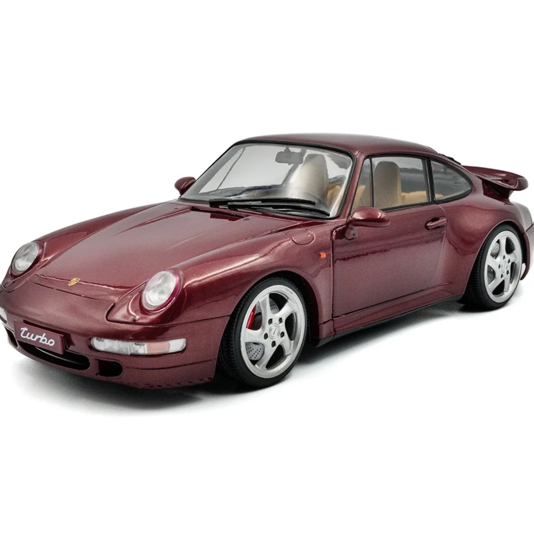 Miniatura carro Porsche 911 (993) Turbo vinho 1/18 solido - AutoMOTIVO ...
