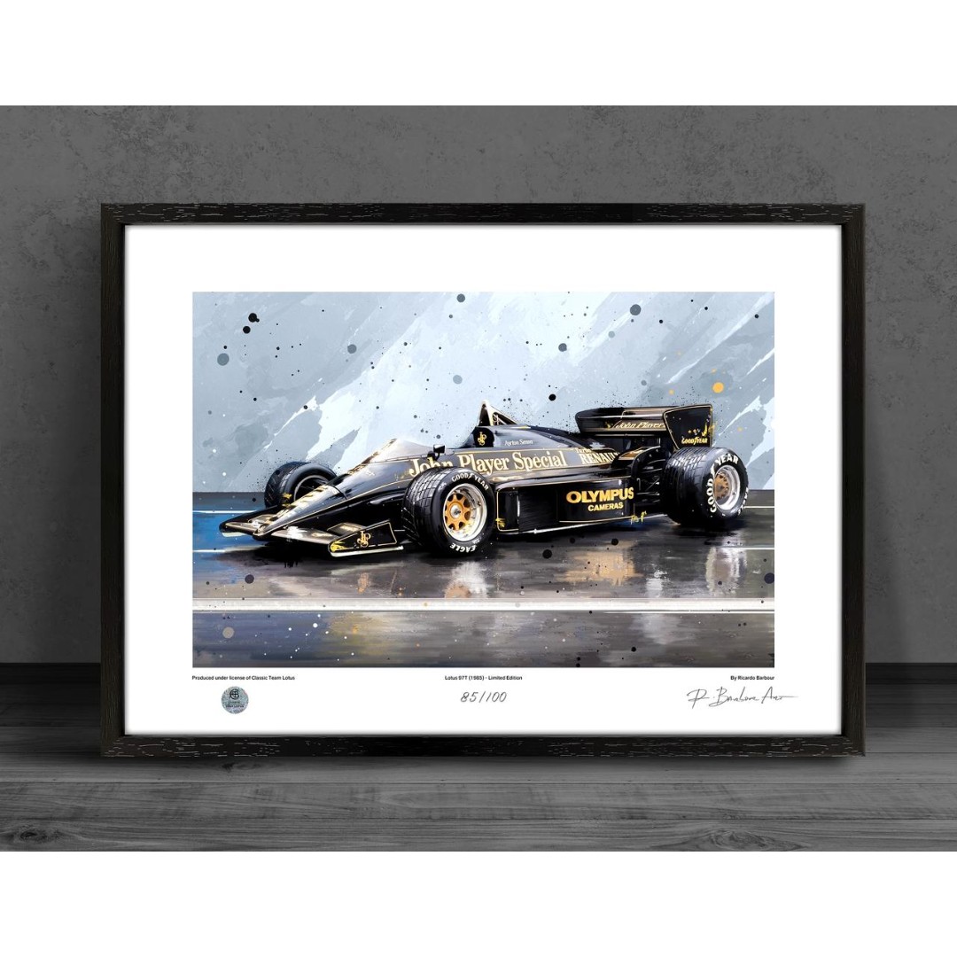 Quadro Lotus 97T Vitória do Senna F1 1985 Edição Limitada - AutoMOTIVO ...