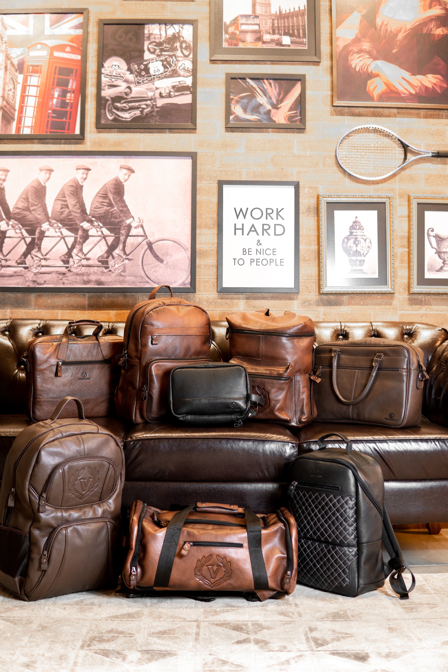 Mala/Mochila VersatiOld Conhaque - VERSATIOLD