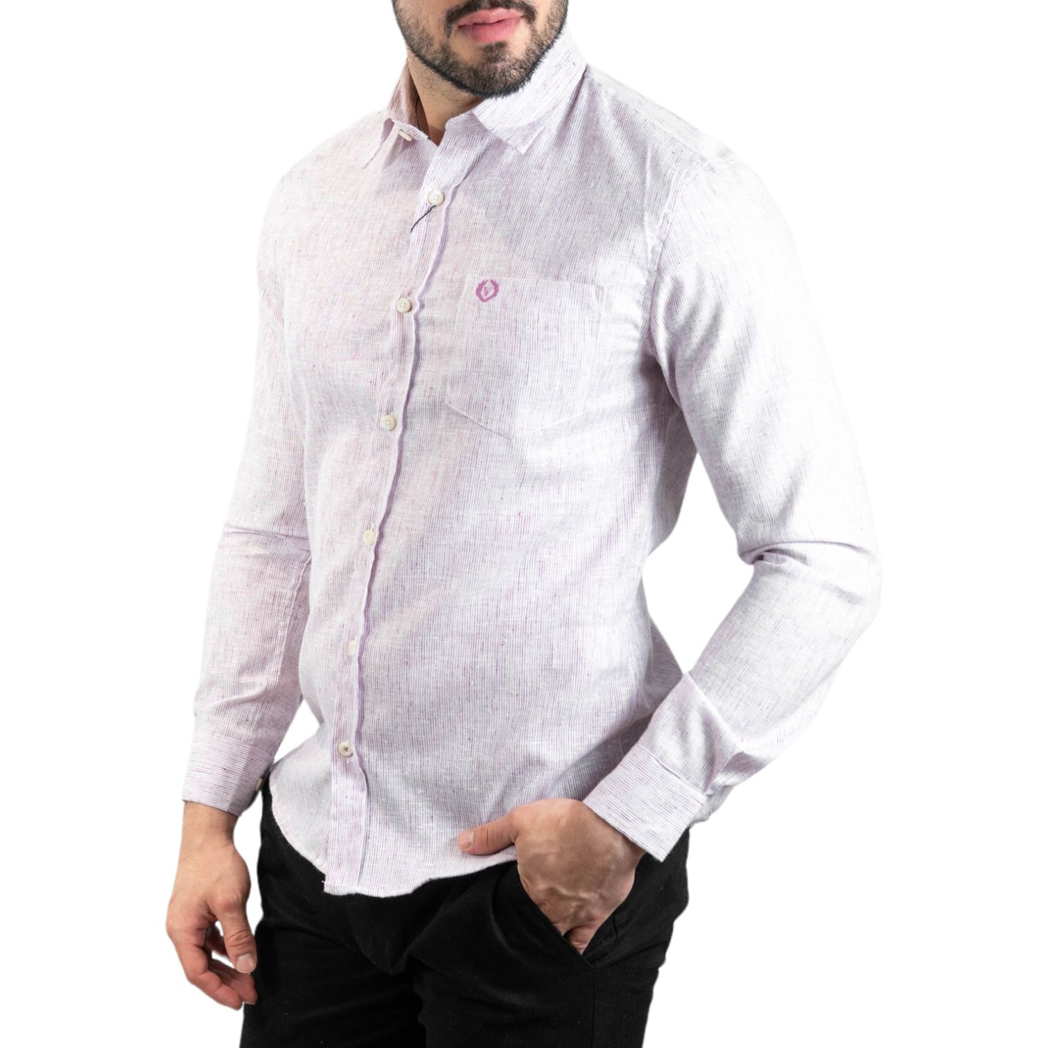 Camisa Linho VersatiOld Roxo - VERSATIOLD