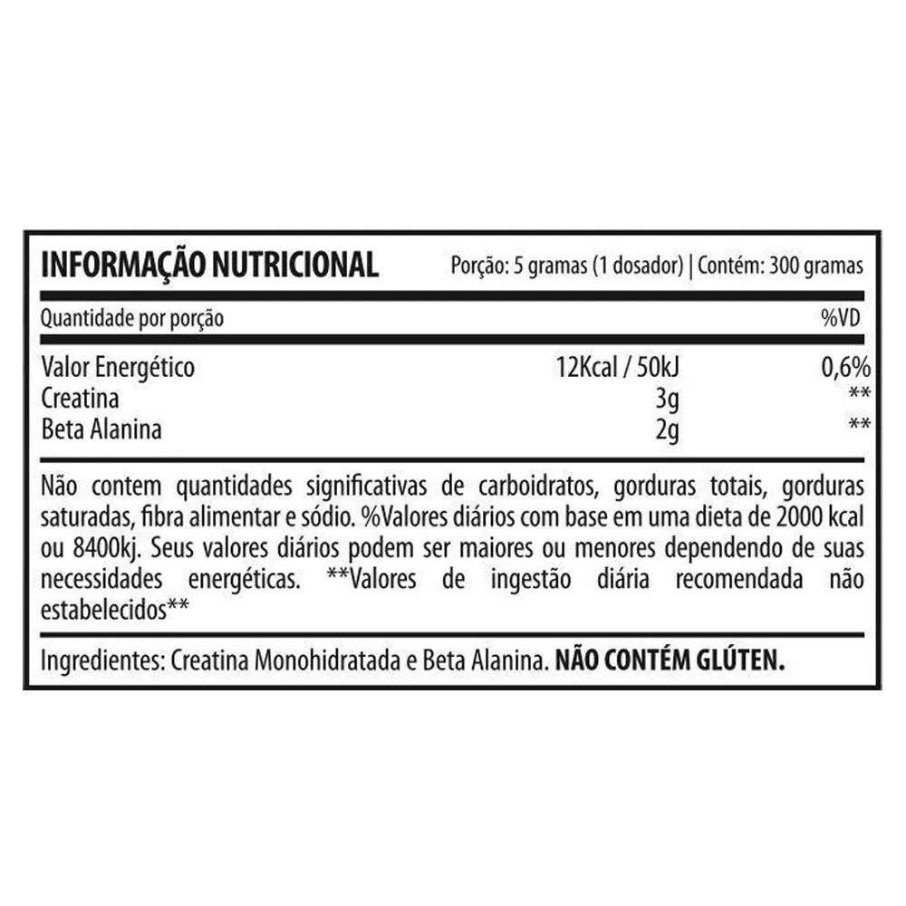 Creatina + Beta Alanina Reanimator 300g - Demons Lab - Taurene Suplementos