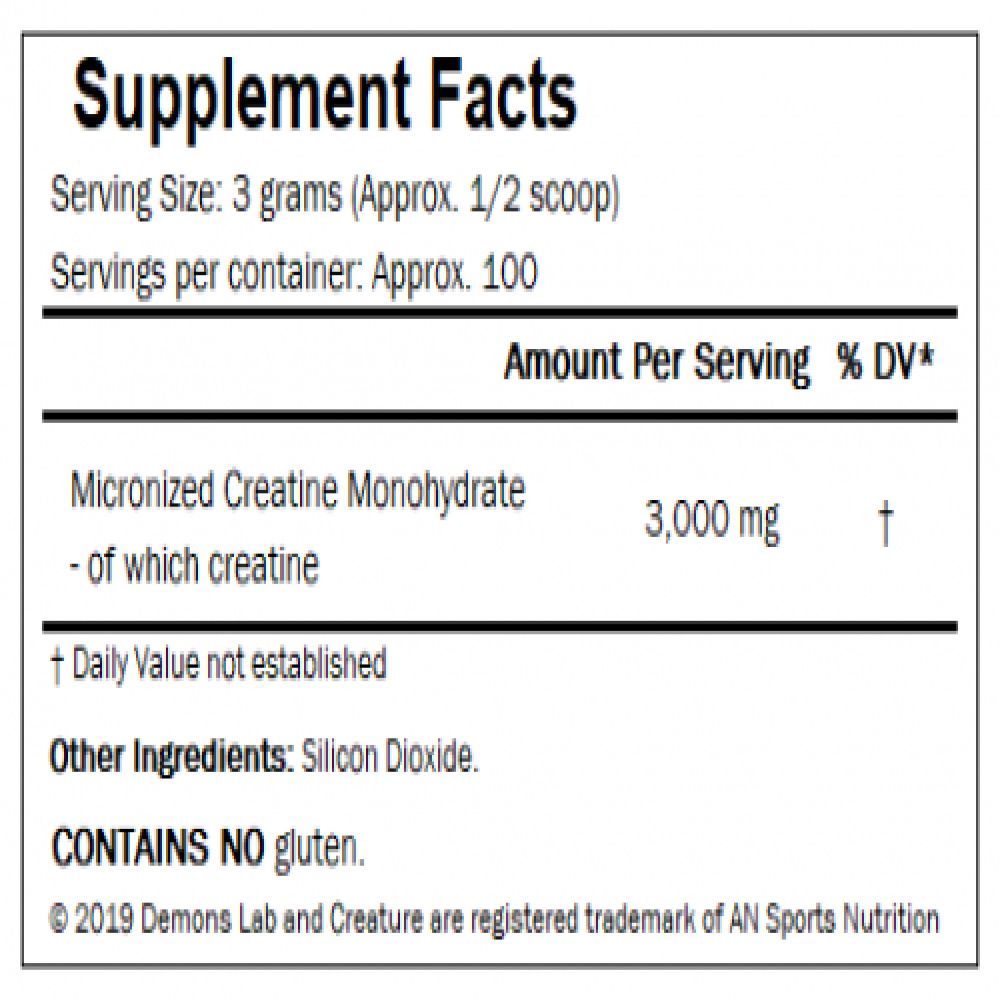 Creatina Creature 100% Pure 300g - Demons Lab - Taurene Suplementos