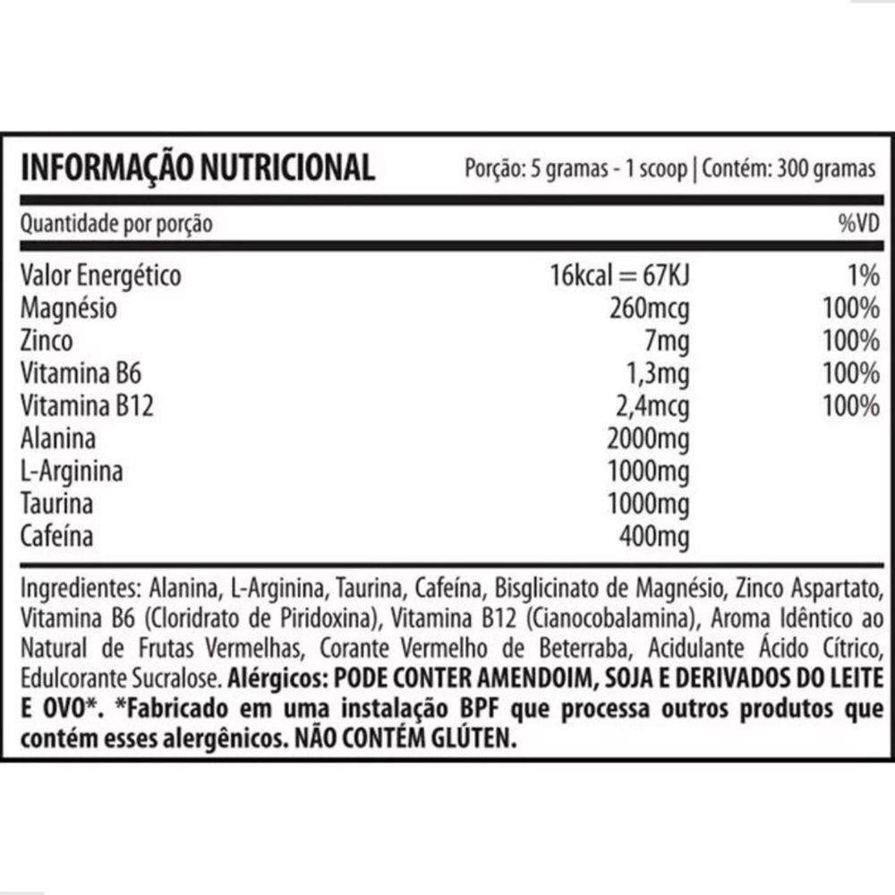 Pre Treino Psichotic Demon Black Fruit Punch 400g - Demons Lab - Taurene Suplementos