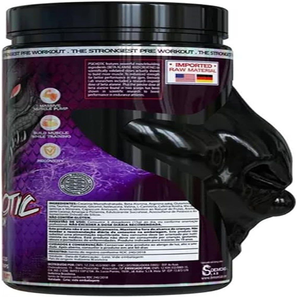 Pre Treino Psichotic Dragon Green Apple 500g - Demons Lab - Taurene ...