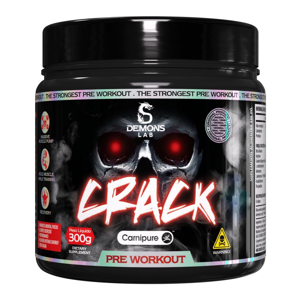 Pré Treino Crack Popping Candy 300g - Demons Lab - Taurene Suplementos