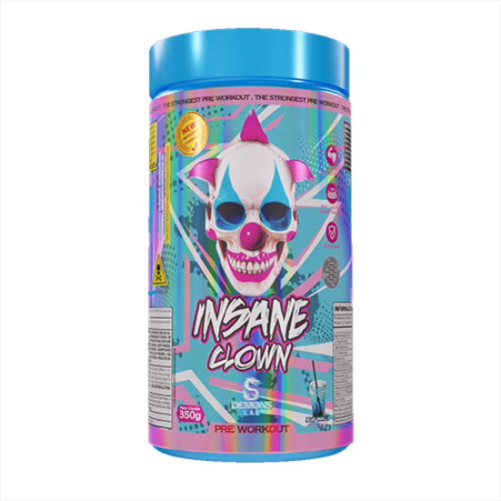 Pré Treino Insane Clown Blue Vanilla 350g - Demons Lab - Taurene Suplementos