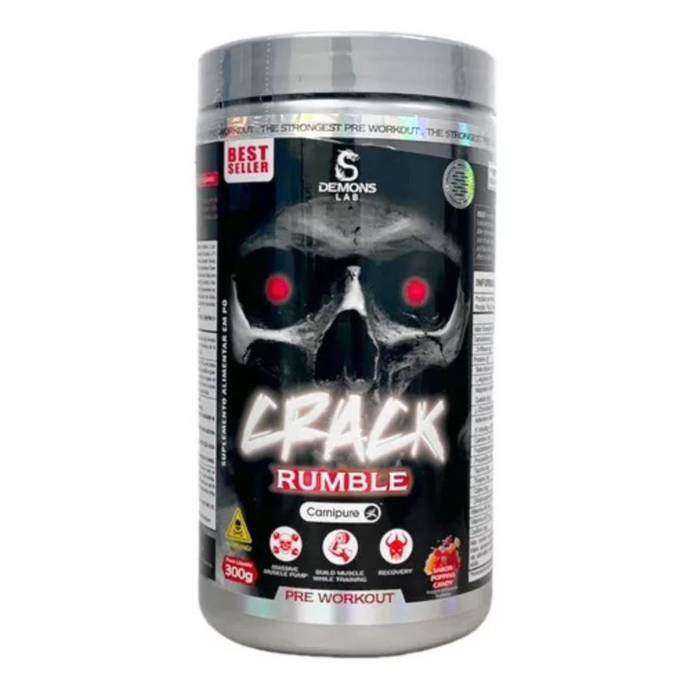 Pré Treino Crack Popping Candy 300g - Demons Lab - Taurene Suplementos