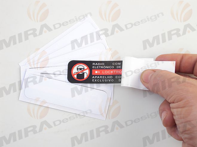 Par Adesivos RÁDIO C/ CÓDIGO DE SEGURANÇA LOCKTRONIC Chevrolet (para ...
