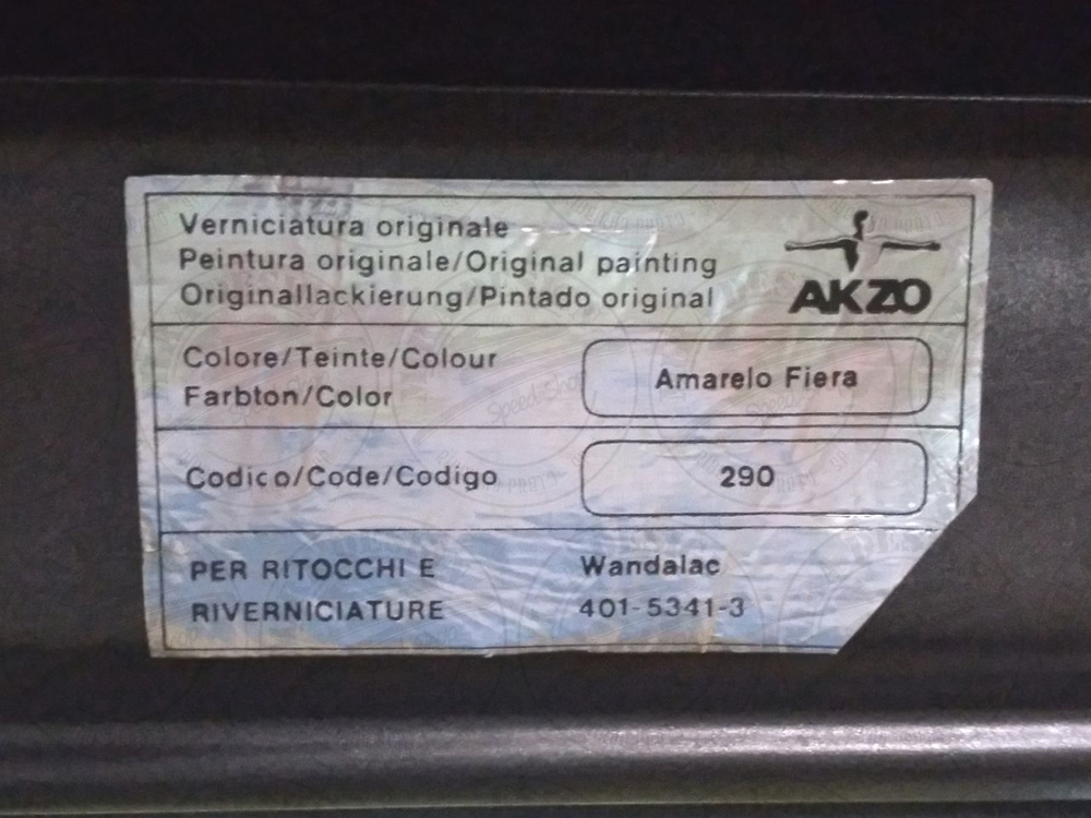 Adesivo Código Cor AMARELO FIERA Fiat AKZO - Mira Design Adesivos ...
