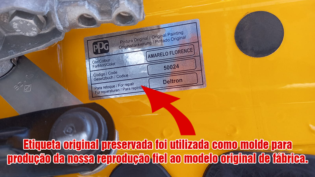 Adesivo Código Cor AMARELO FLORENCE Iveco PPG - Mira Design Adesivos ...