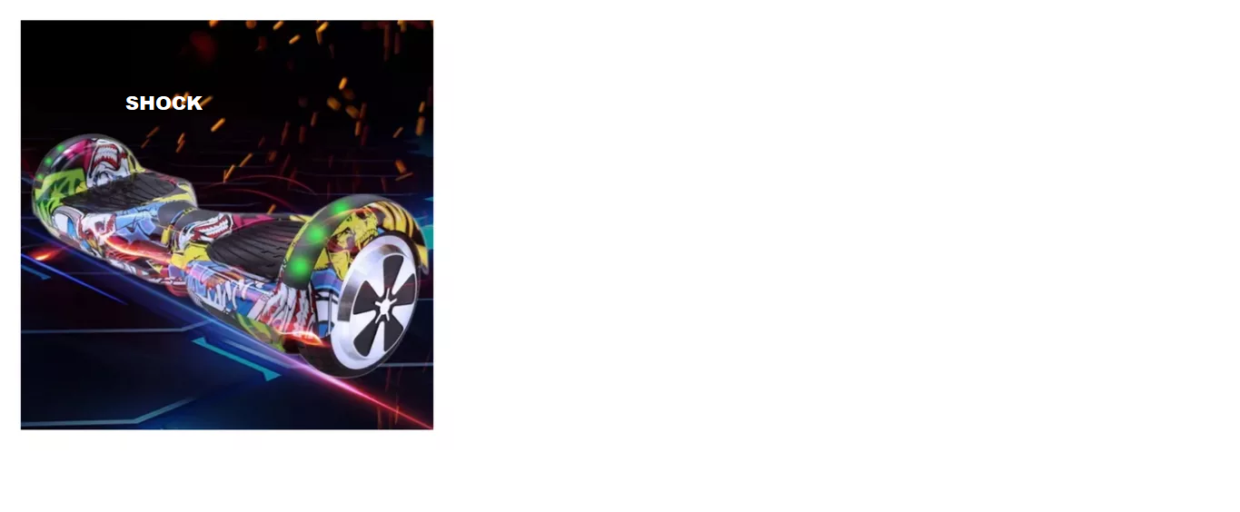 Skate Eletrico Hoverboard Roda 6,5 Led ,Bluetooth,Som - Shock Scooter ...