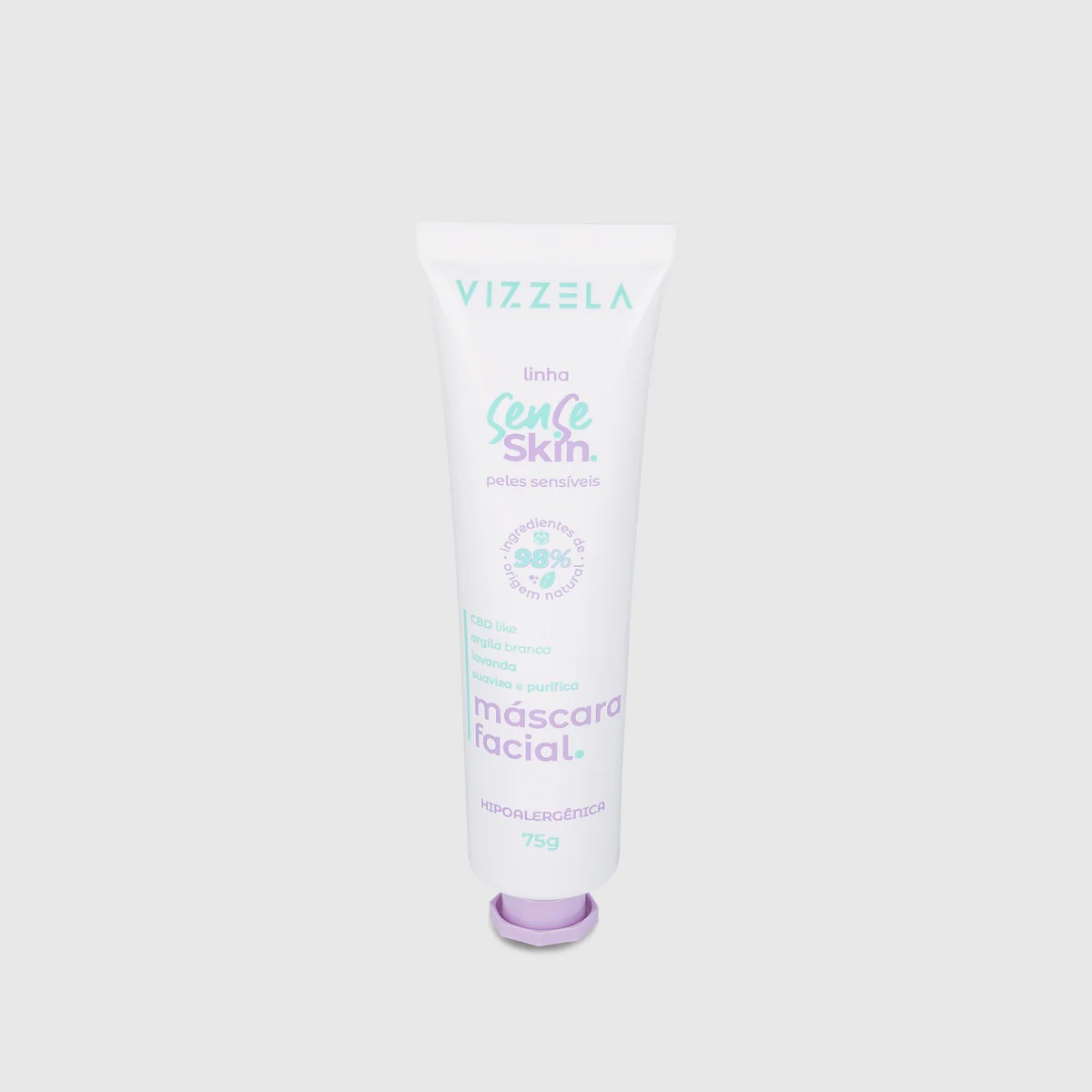 Máscara Facial Sense Skin Peles Sensíveis - Vizzela - Vintage Make Beauty