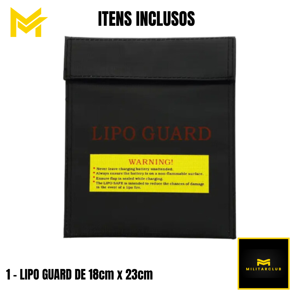 Saco Anti Chama Para Bateria Lipo Safe Guard Bag - MilitarClub - Loja ...