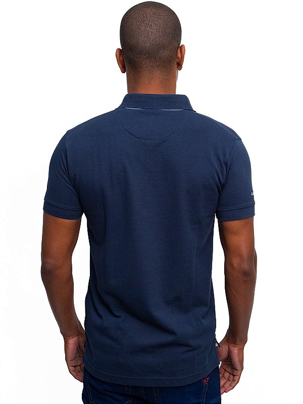 Polo Piquet New Navy Aleatory - Casa das Camisas