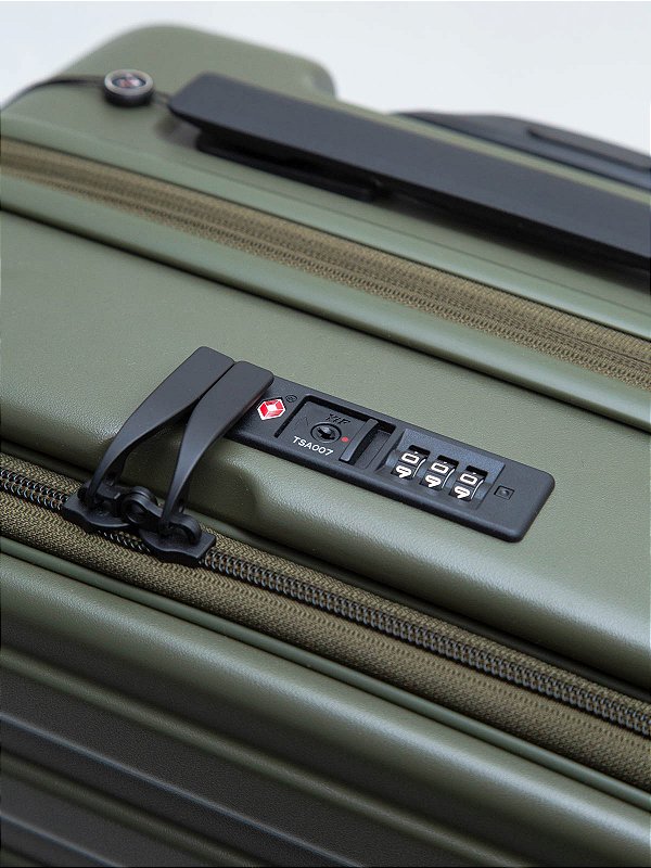 Mala de Bordo Lock Safe Verde Militar Aramis - Casa das Camisas