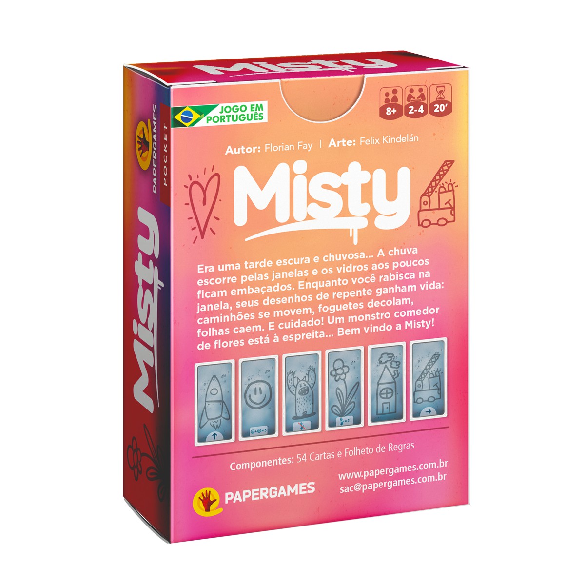 Jogo de cartas Misty - Papergames - Ludolica