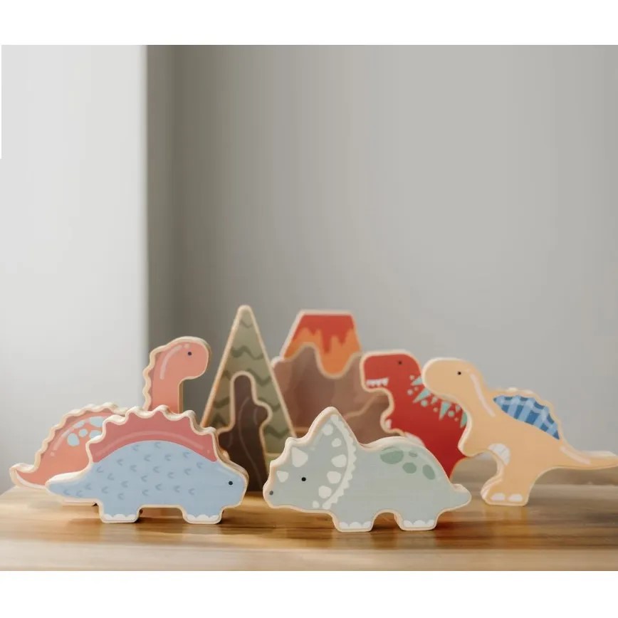 Kit Dinossauros em madeira - Newart - Ludolica