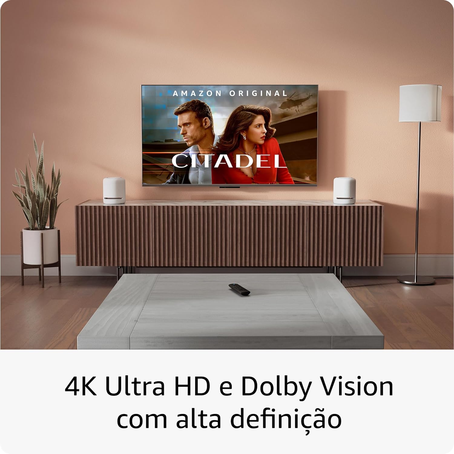 Novo Fire TV Stick 4K | Streaming com Dolby Vision/Atmos e suporte a wi ...