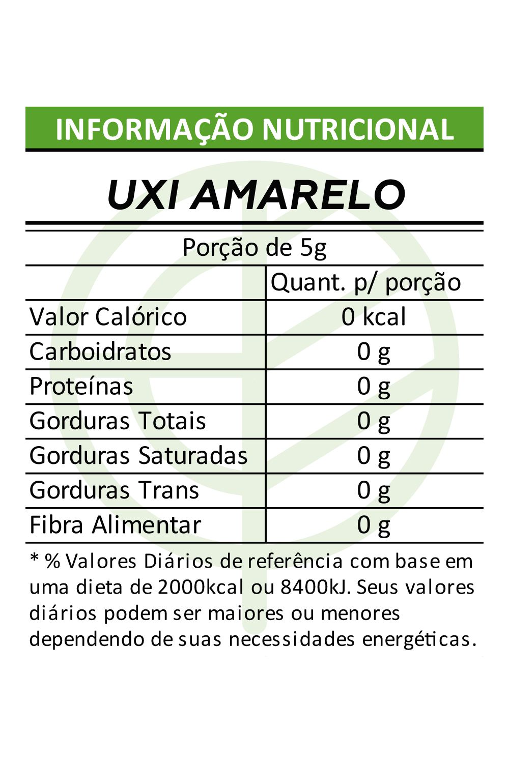 Uxi Amarelo Pacote 500g | Empório & Cia - Empório & Cia Produtos Naturais