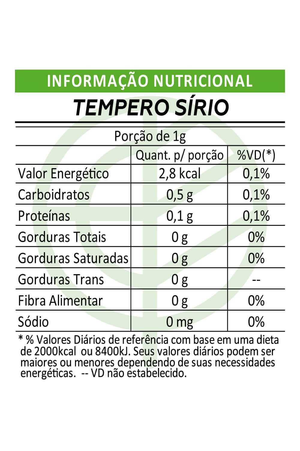 Tempero Sírio Pacote 100g | Empório & Cia - Empório & Cia Produtos Naturais
