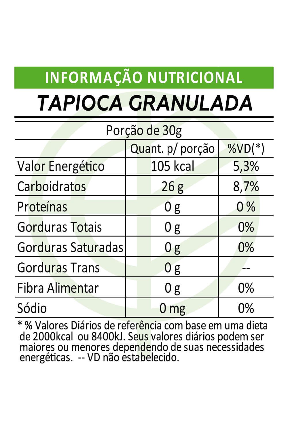 Tapioca Granulada Pacote 500Gr | Empório & Cia - Empório & Cia Produtos ...