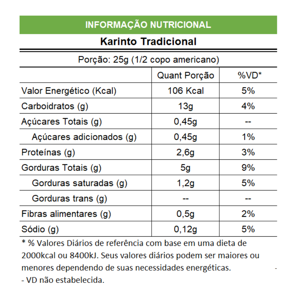 Karinto Tradicional Salgado Pacote 500g | Empório & Cia - Empório & Cia ...