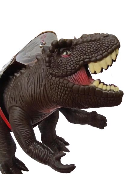 Dinossauro Gigante T-REX Wild World 100% Vinil Marrom - Milk Brinquedos ...