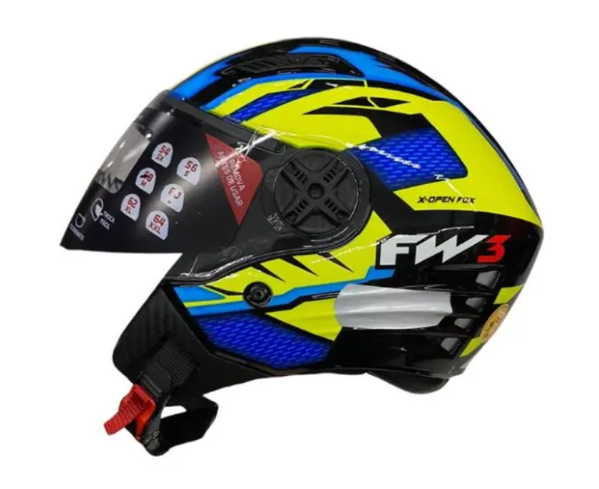 capacete Fw3 aberto com oculos - macelo motos natal rn-capacetes-peças ...