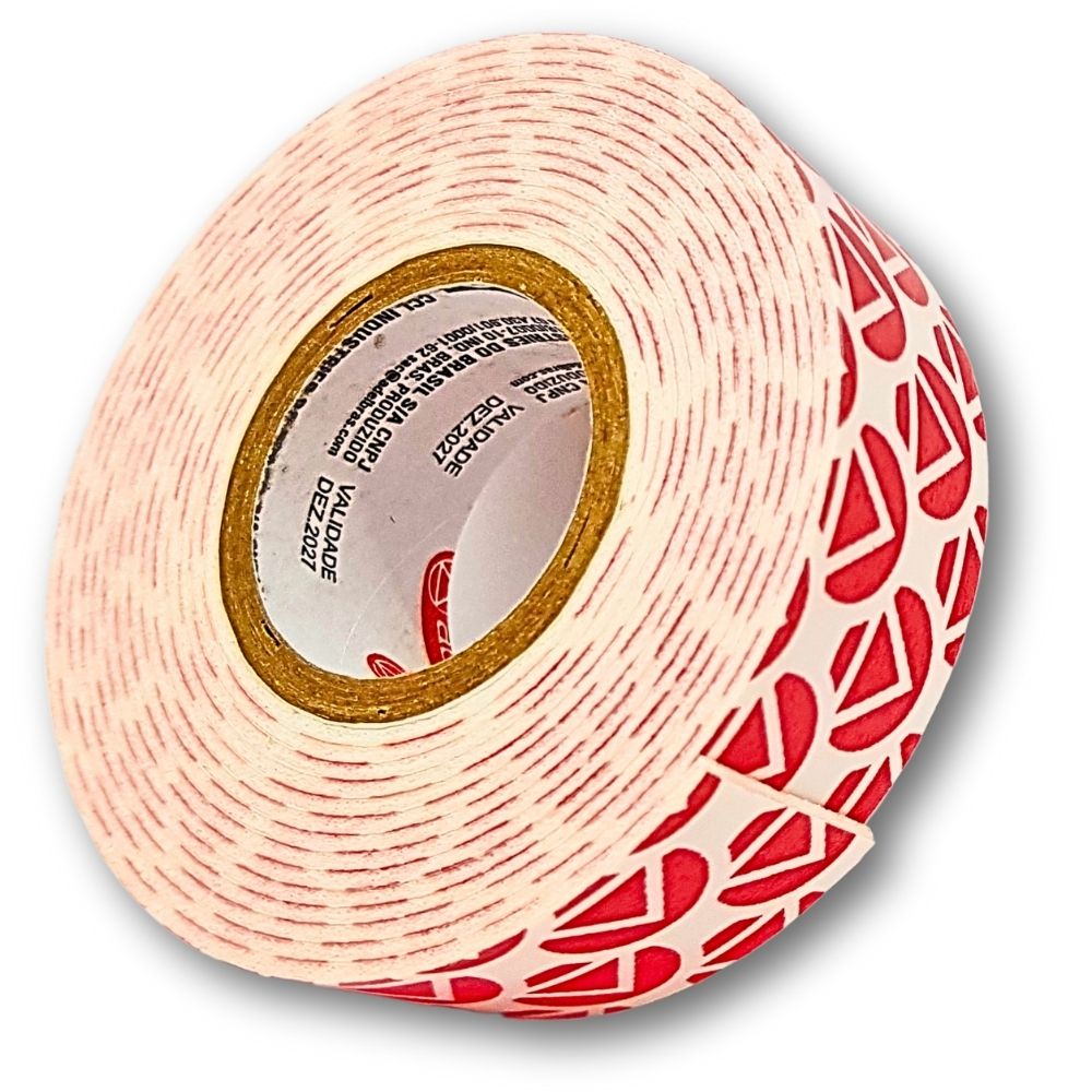 Fita Dupla Face Espuma Banana 19mm x 2 Metros - GFTech Acessórios