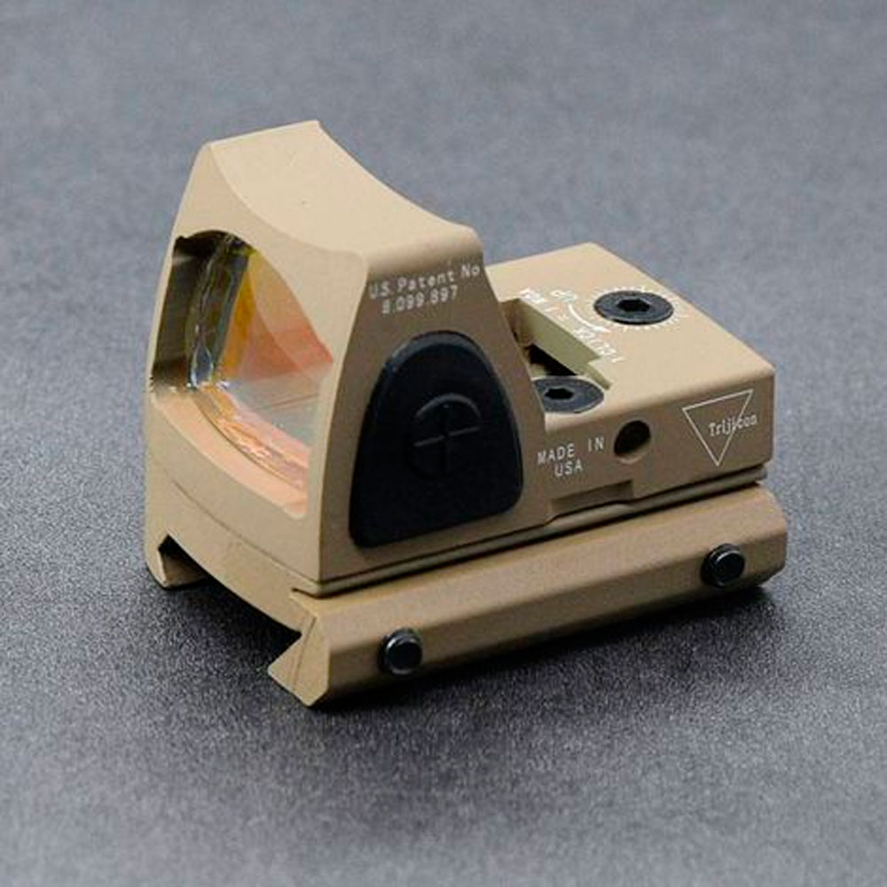 Red Dot Mini Trijicon RMR Trilho 22mm - TAN - Blackops Store