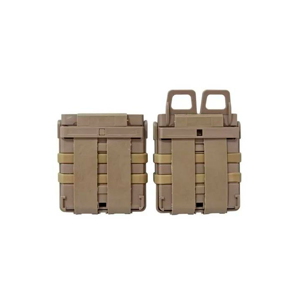 Porta Mag 762 Rígido Duplo Modular - TAN - Blackops Store
