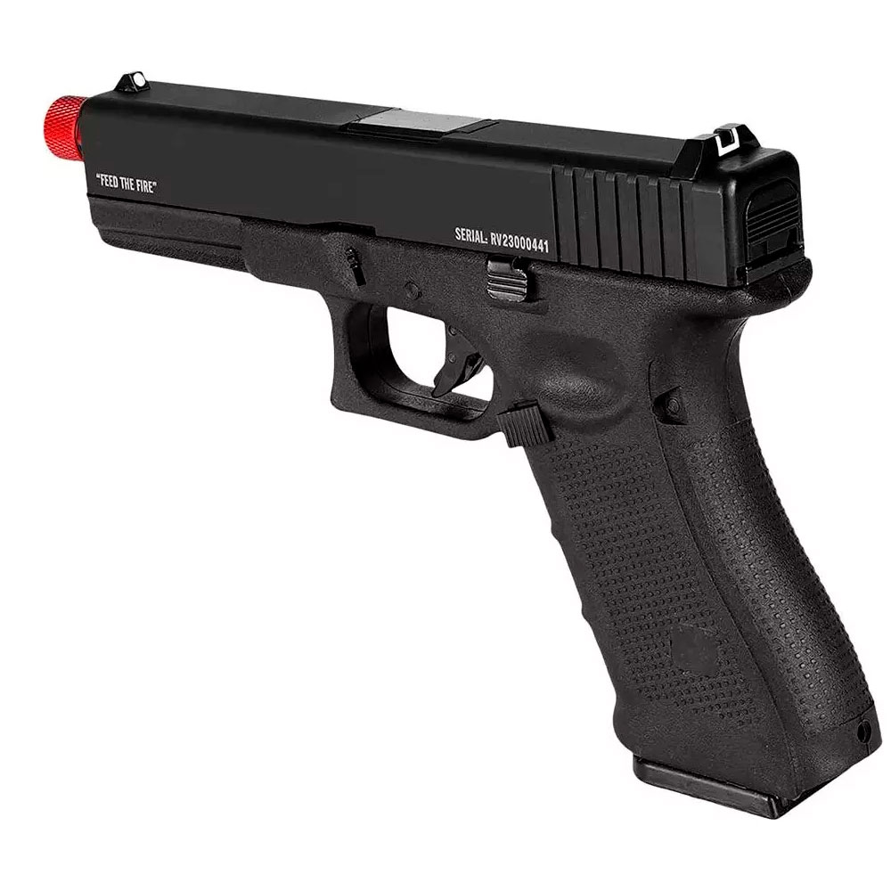 Pistola de Airsoft Glock 6mm San 17 Modelo Raven - TAG - Blackops Store