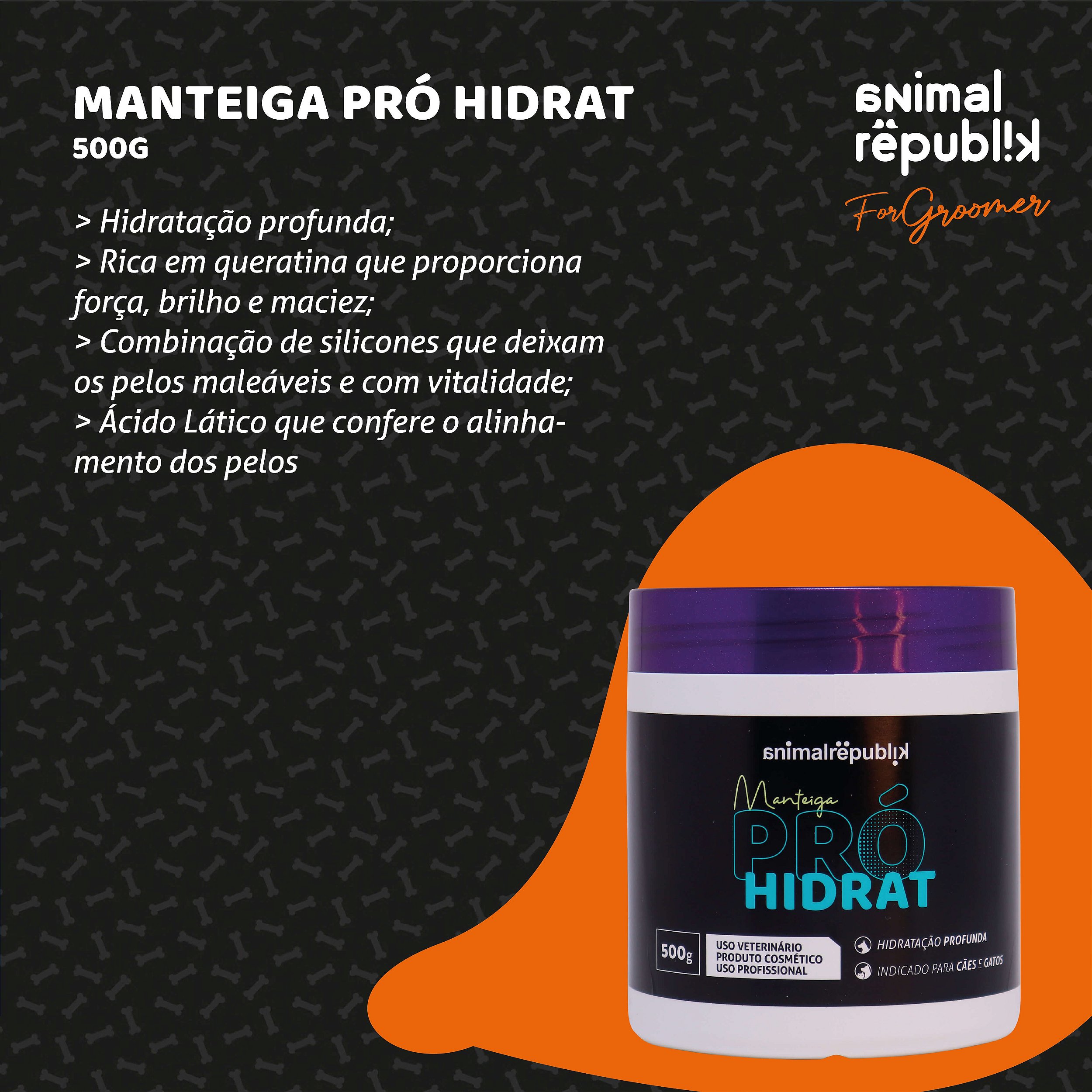 Manteiga Pro Hidrat Animal Republik para cães e gatos - Animal Republik
