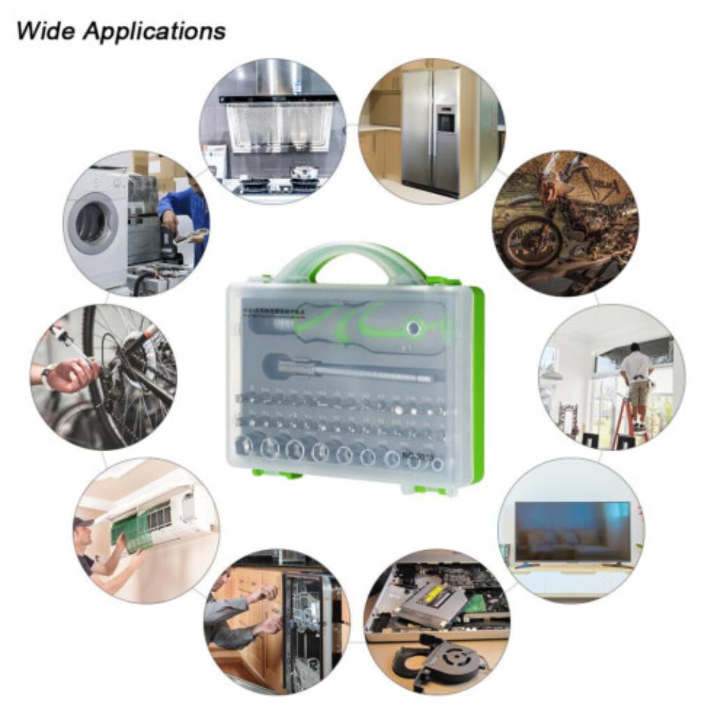 CHAVE KIT 41 EM 1 RETRATIL MAGNETICO PROFESSIONAL REPARO MALETA TE ...