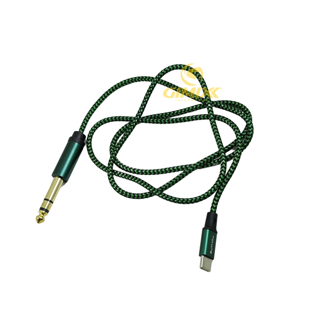 CABO COM CONECTOR TIPO-C -6.35MM 1MT TOMATE MCB-045 - Gimix informatica