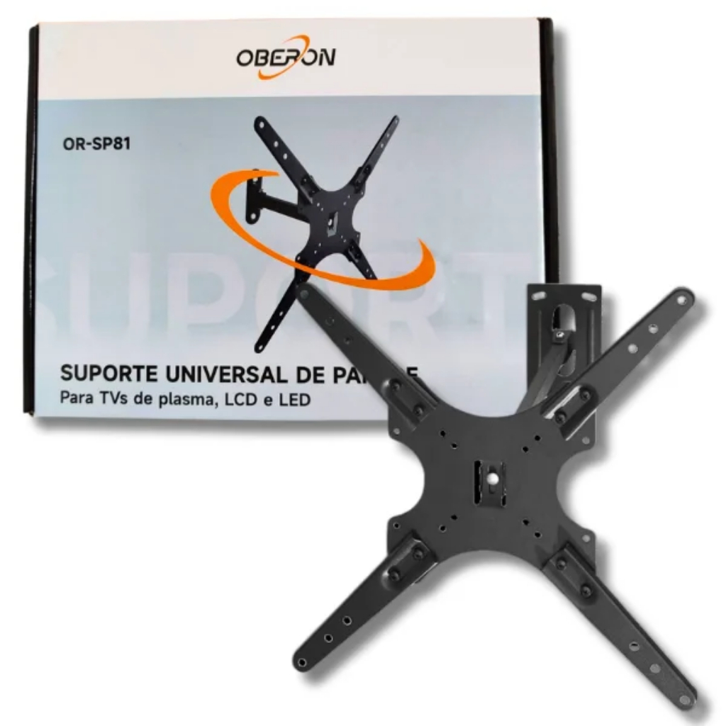 SUPORTE UNIVERSAL DE PAREDE PARA TVS E MONITORES ARTICULADO AJUSTAVEL ...