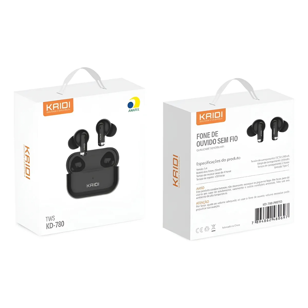 FONE DE OUVIDO SEM FIO KD-780-02 - Gimix informatica