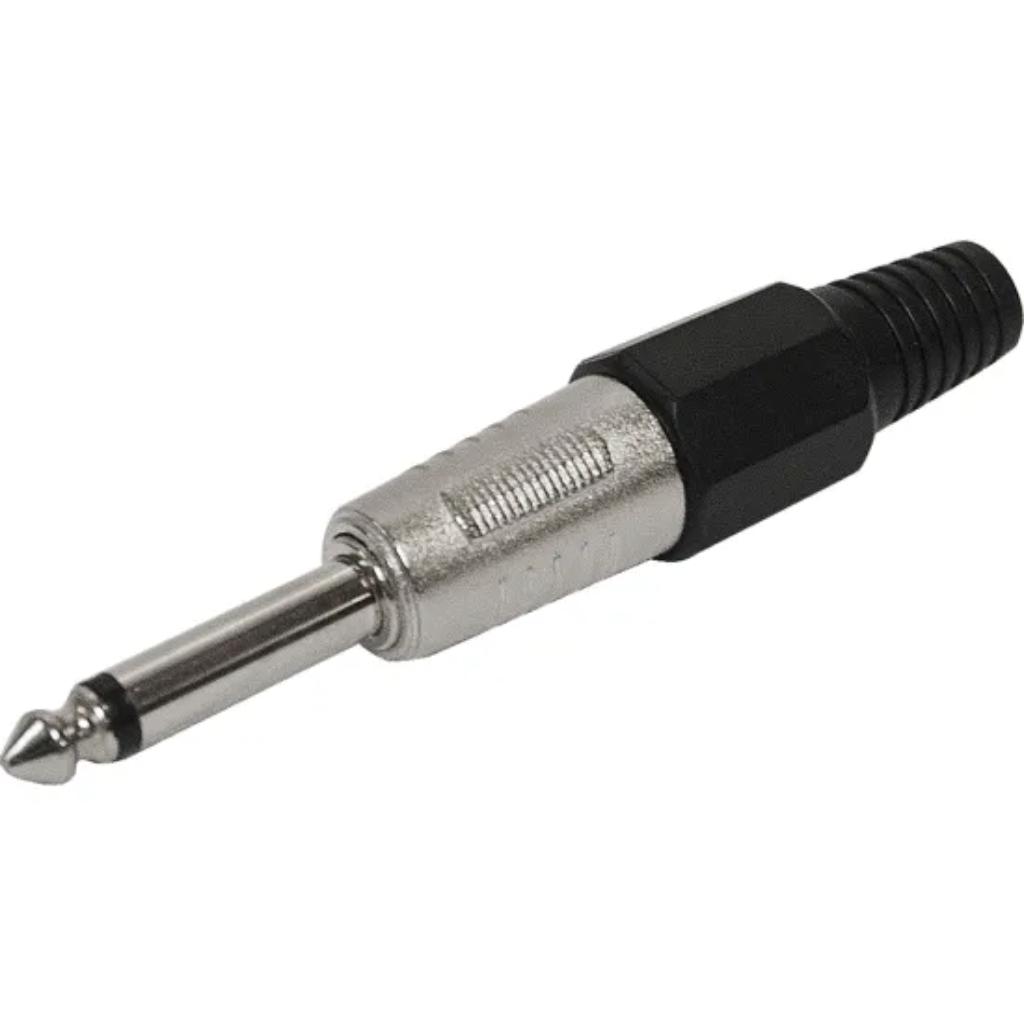 PLUG P10 MONO PLASTICO PRETO PGPZ0019 - Gimix informatica