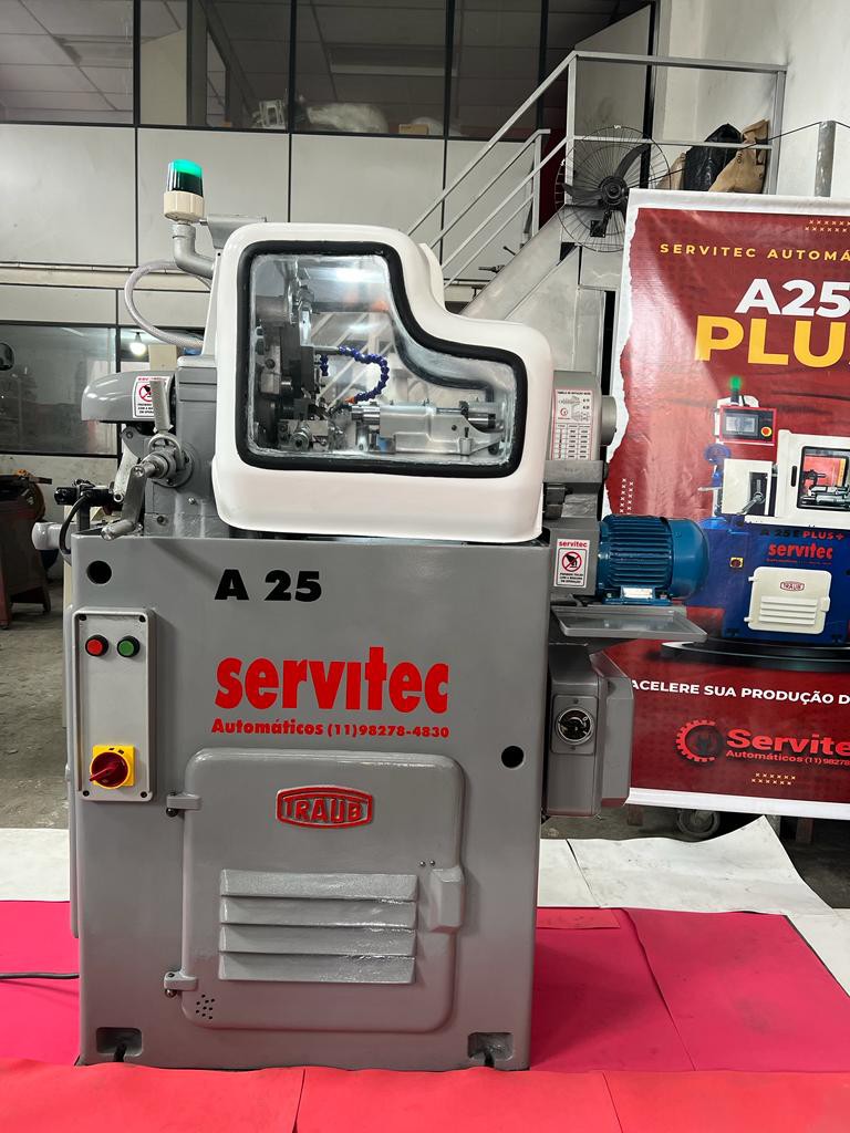Torno automático Traub A25 com Bgse - Reformado - Servitec Automáticos