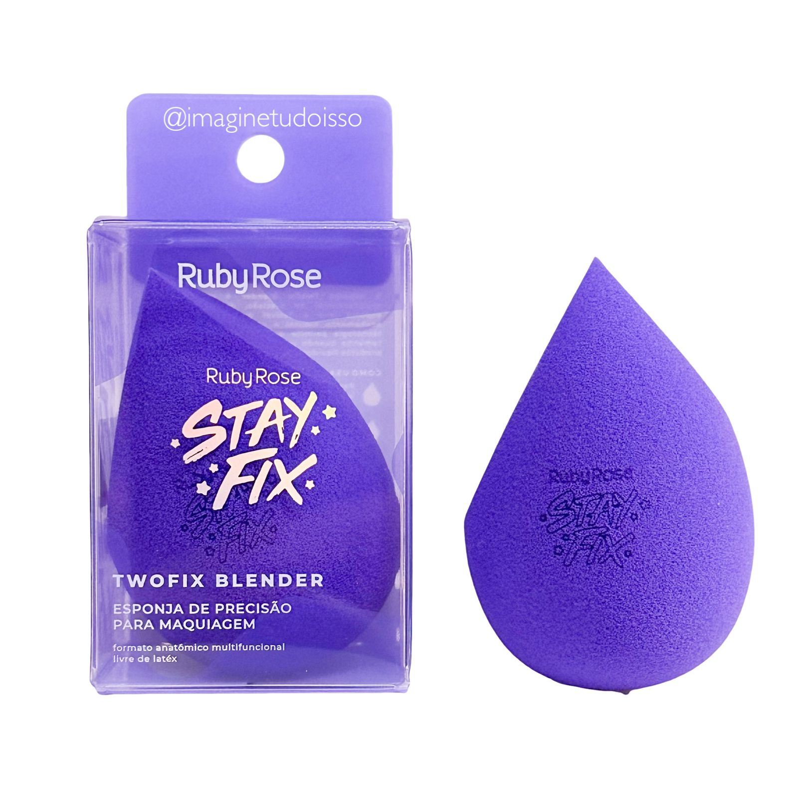 Esponja de Maquiagem Twofix Blender Stay Fix - Ruby Rose - Imagine Tudo ...
