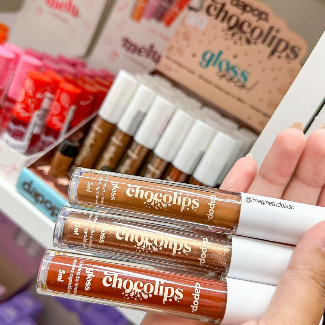 Gloss Labial Chocolips (cor 02) - Dapop - Imagine Tudo Isso