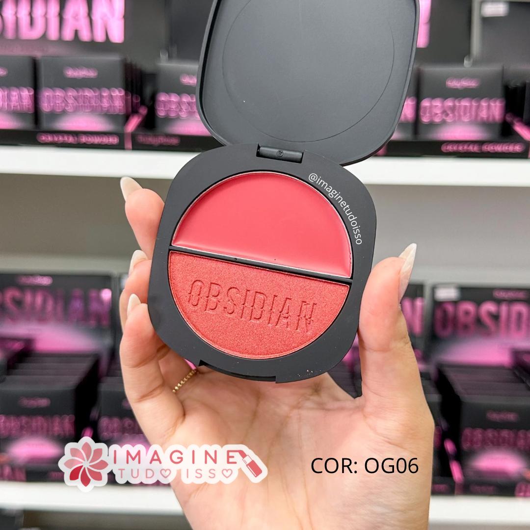 Blush Duo Gemini Obsidian cor OG06 - Ruby Rose - Imagine Tudo Isso