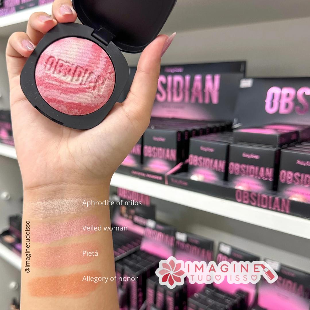 Blush Multifuncional Carved in Marble Obsidian cor Pietá - Ruby Rose ...