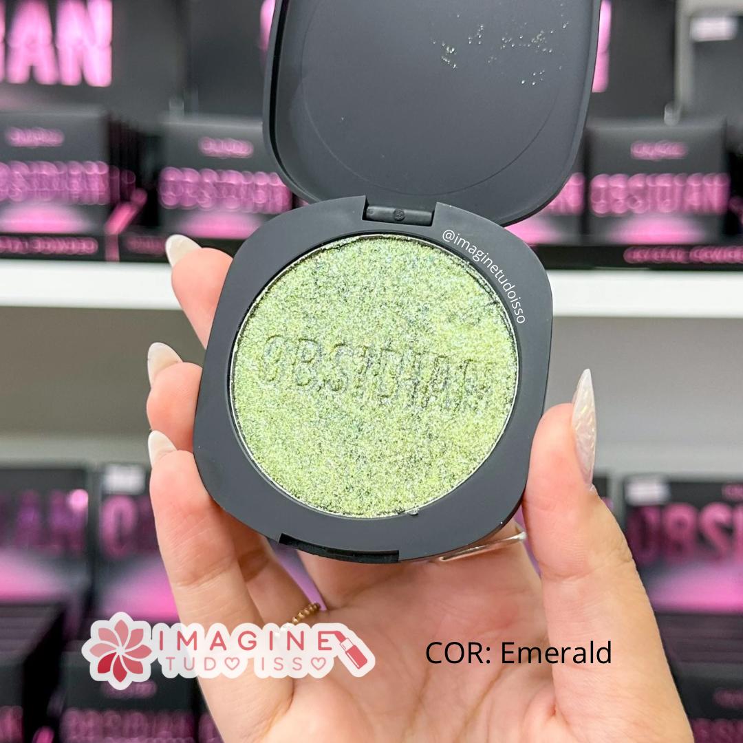 Iluminador e Sombras Mystic Glam Obsidian cor Emerald - Ruby Rose ...