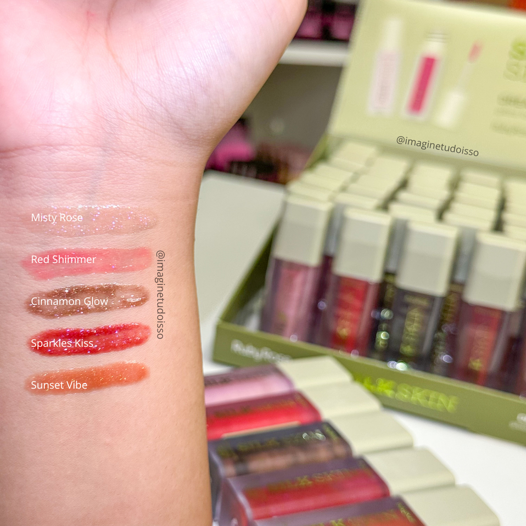 Gloss Labial Dreamy Lips Silk Skin (COR Sparkle Kiss) - Ruby Rose - Imagine Tudo Isso