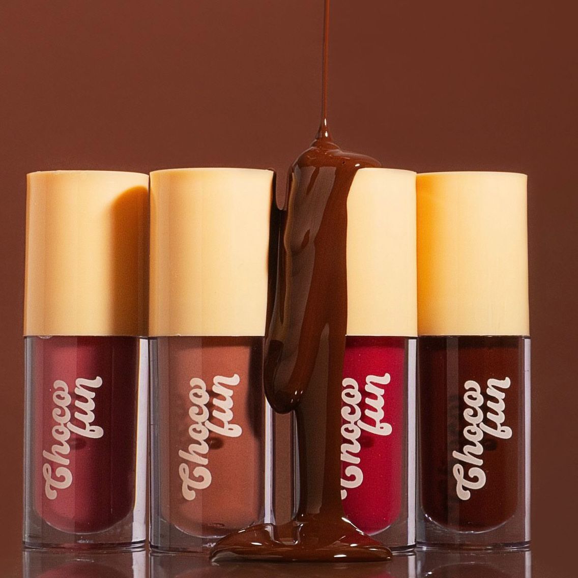Gloss Labial Tint Cream Choco Fun (COR Fondue) - Fenzza - Imagine Tudo Isso