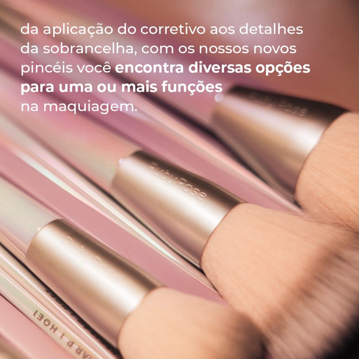 Pincel Kabuki Angular Holographic (HOF4) - Ruby Rose - Imagine Tudo Isso