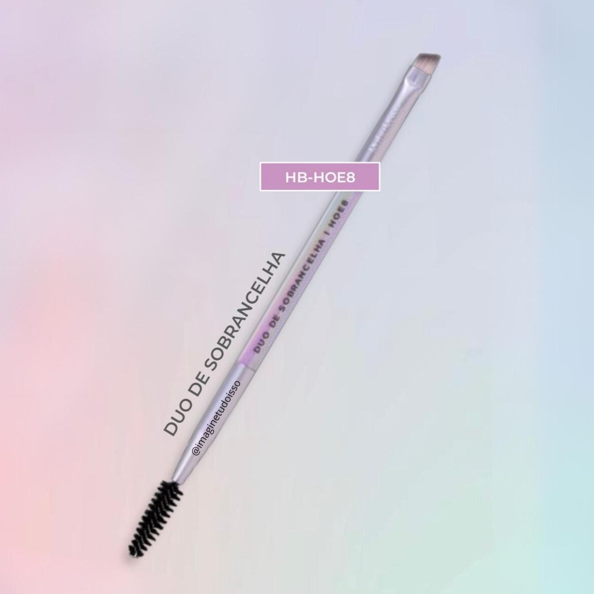 Pincel Duo de Sobrancelhas Holographic (HOE8) - Ruby Rose - Imagine Tudo Isso